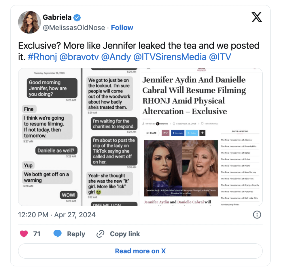 Jennifer Aydin and Teresa Giudice EXPOSED for Orchestrating Smear ...