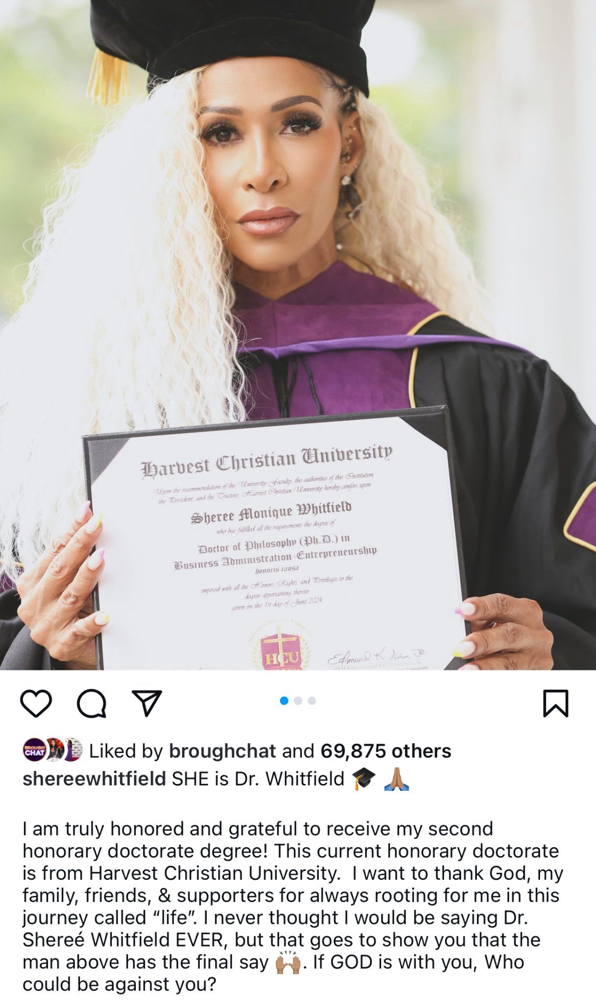 Sheree Whitfield BLASTED For Changing Her Title to "Dr" After Accepting ...